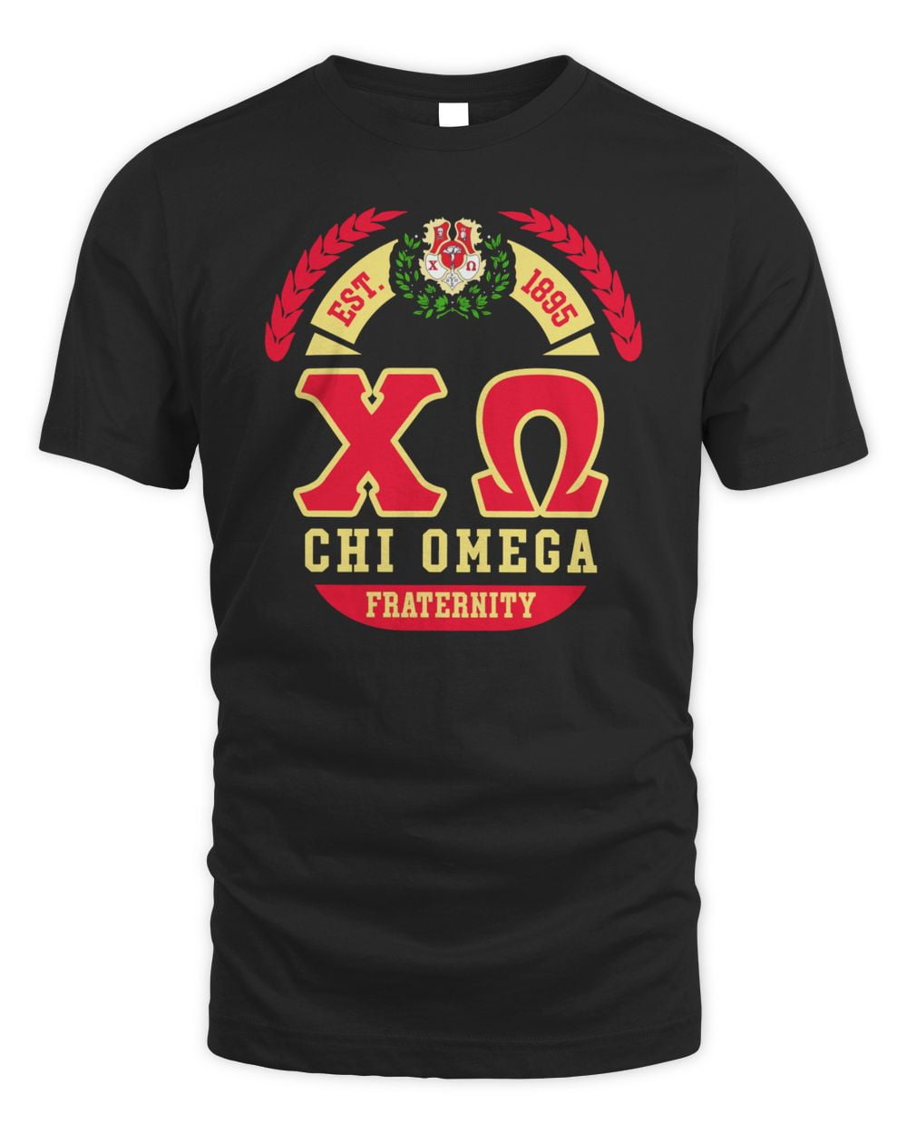 Chi Omega Merch Traditional Basic Theme Greek Letter Shirt - Walmart.com