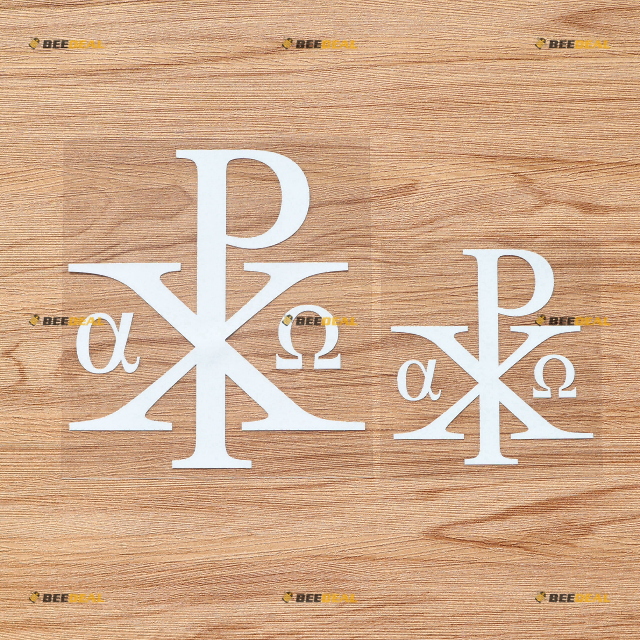 Chi Rho Christogram Jesus Christ Alpha Omega Vinyl Decal Sticker - 2 ...