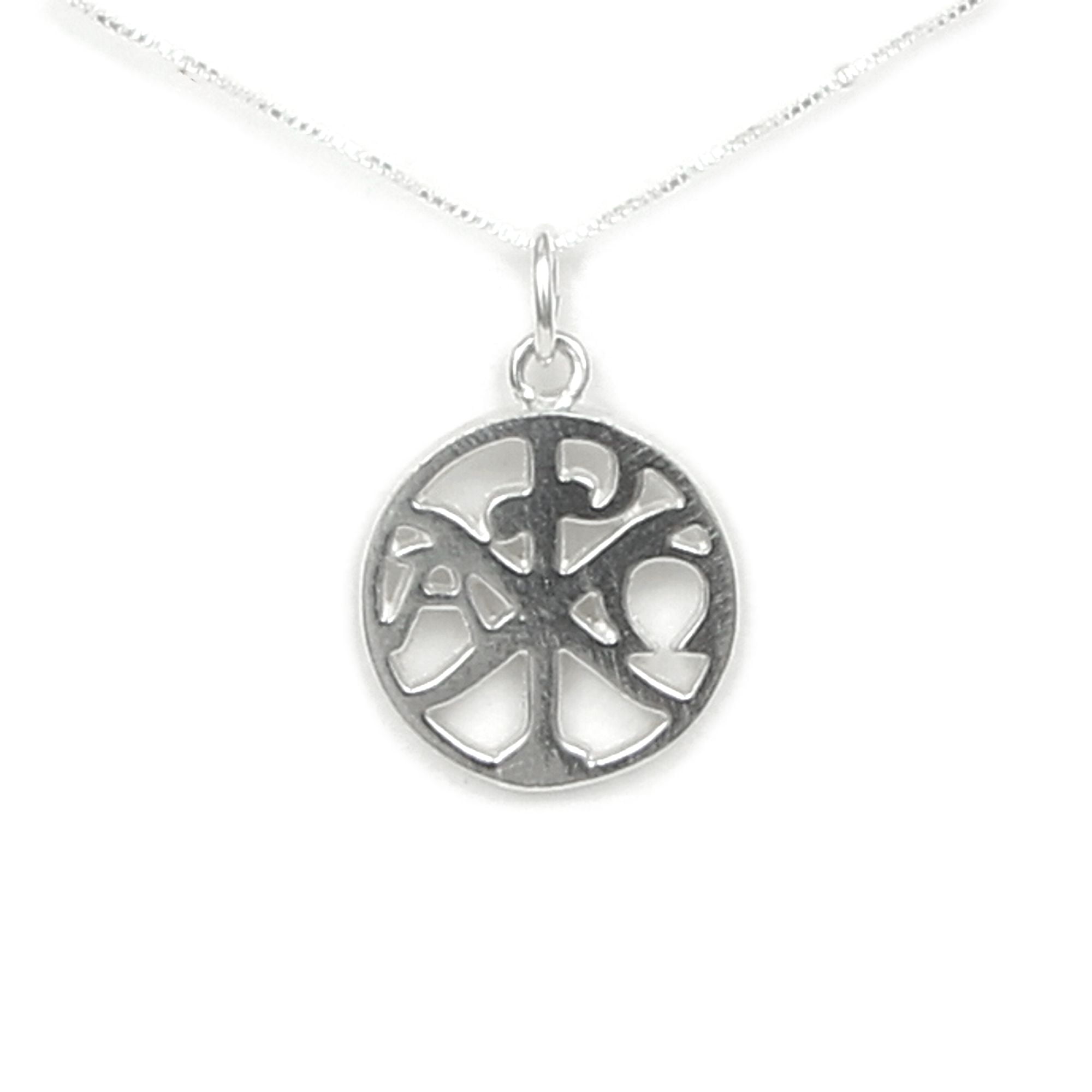 Chi Rho Christogram Necklace Sterling Silver - Gift Boxed with ...