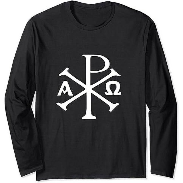 Chi Rho Jesus Christ Christogram Christian religion symbol Long Sleeve ...