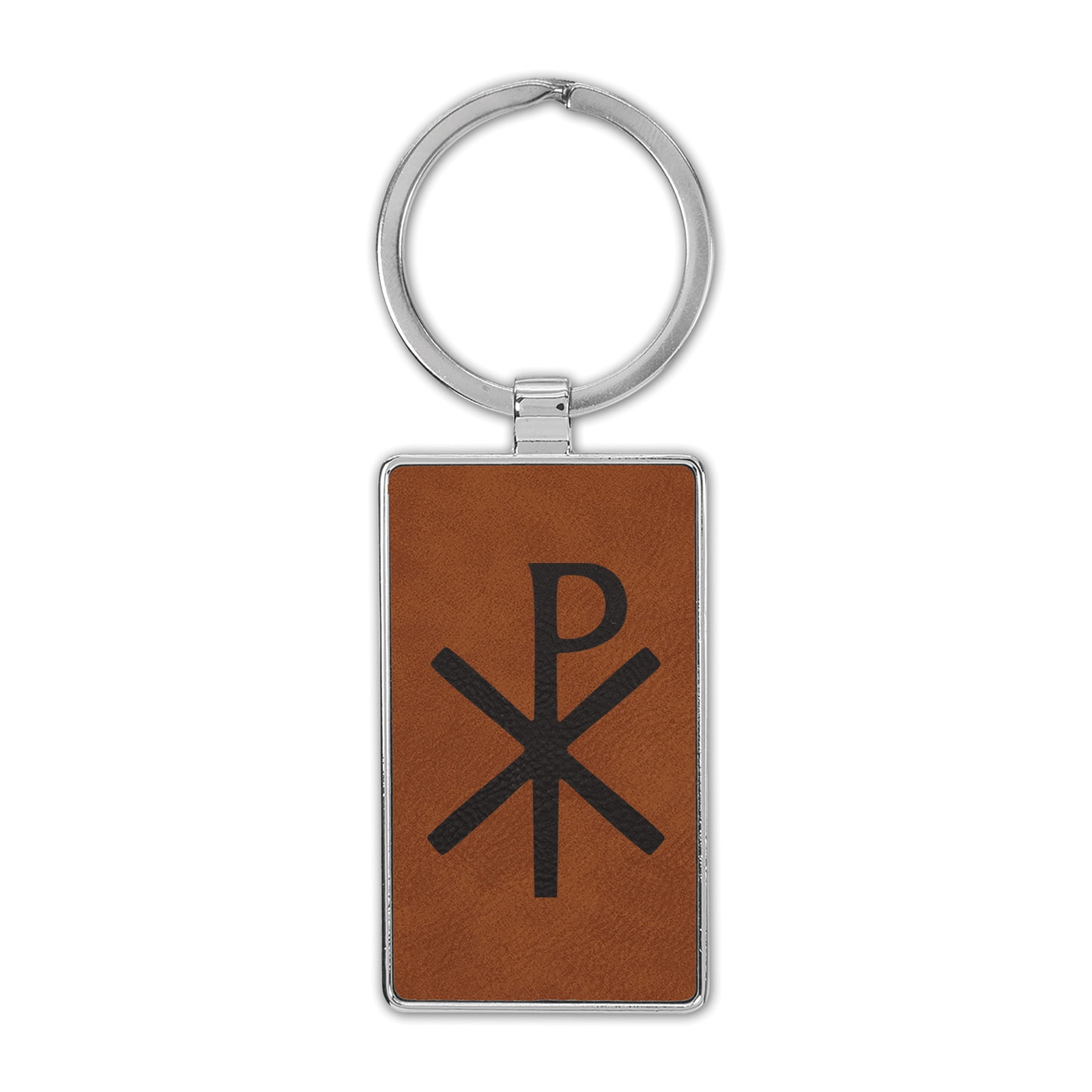 Chi Rho Laberum Symbol Premium Leatherette Keychain christ christianity ...