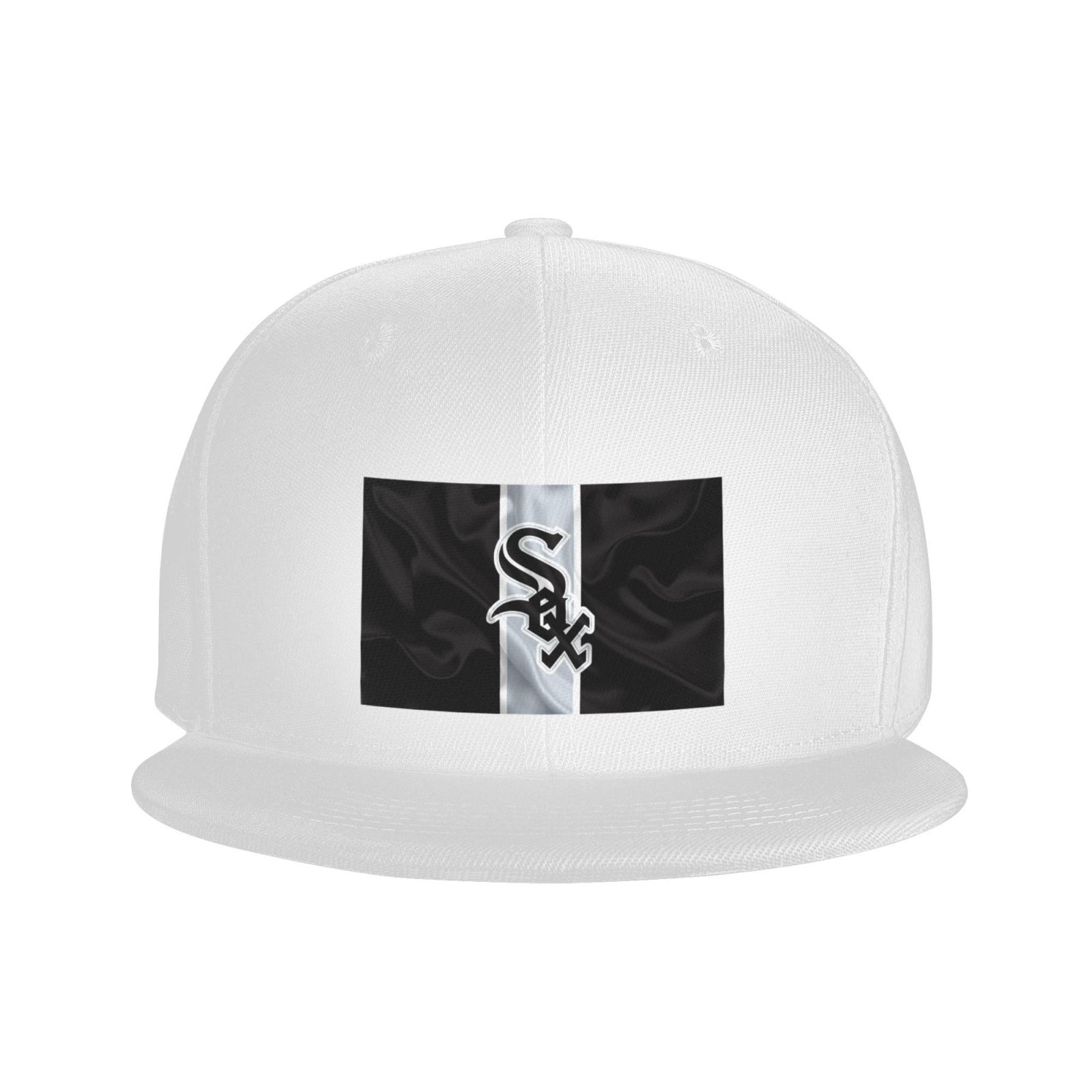 Chi_cago White S_ox Flat Bill Visor Baseball Cap Popular Team Plain Hat ...