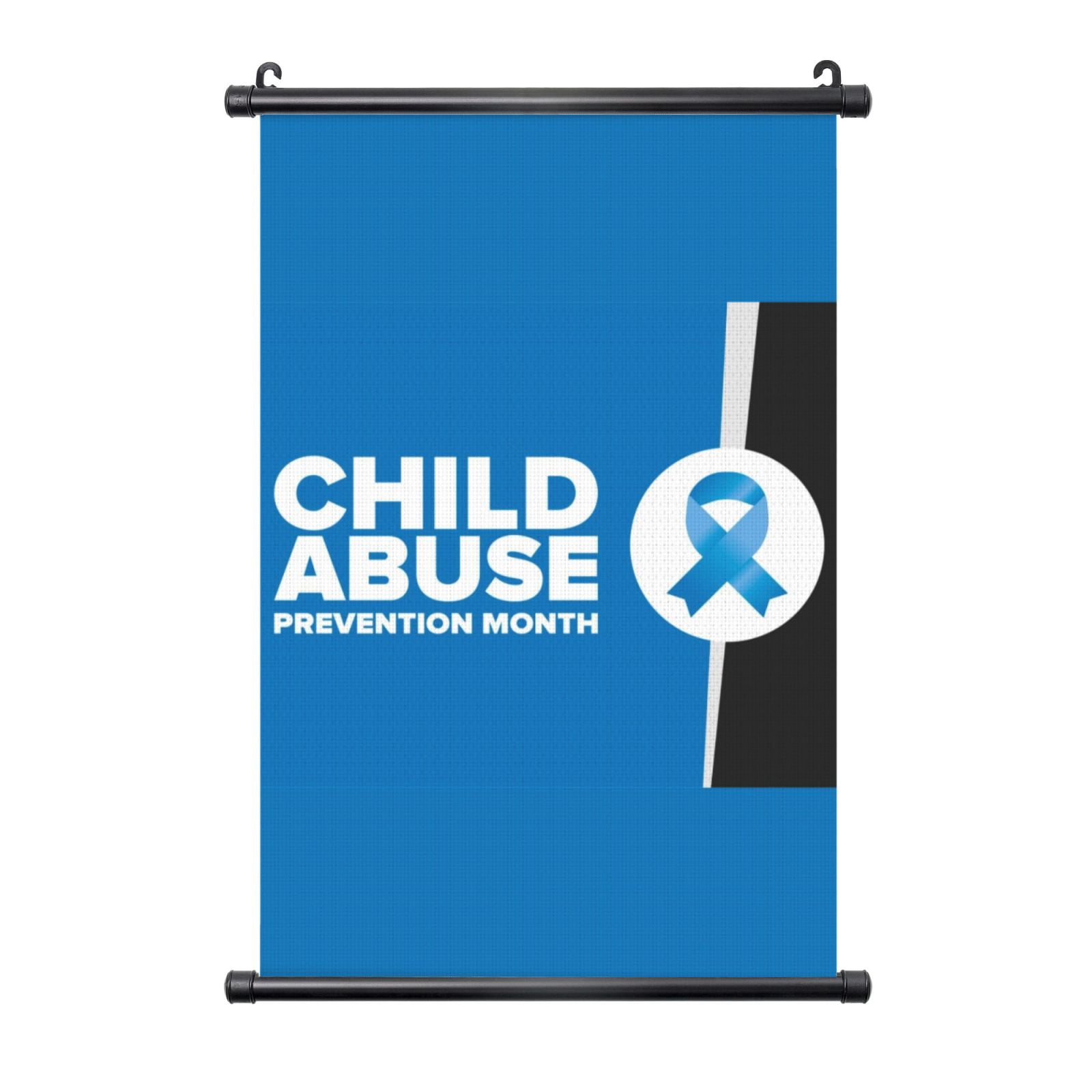 Chi-ld Abuse Prevention Awareness Month Blue Ribbon Poster Wall Art ...