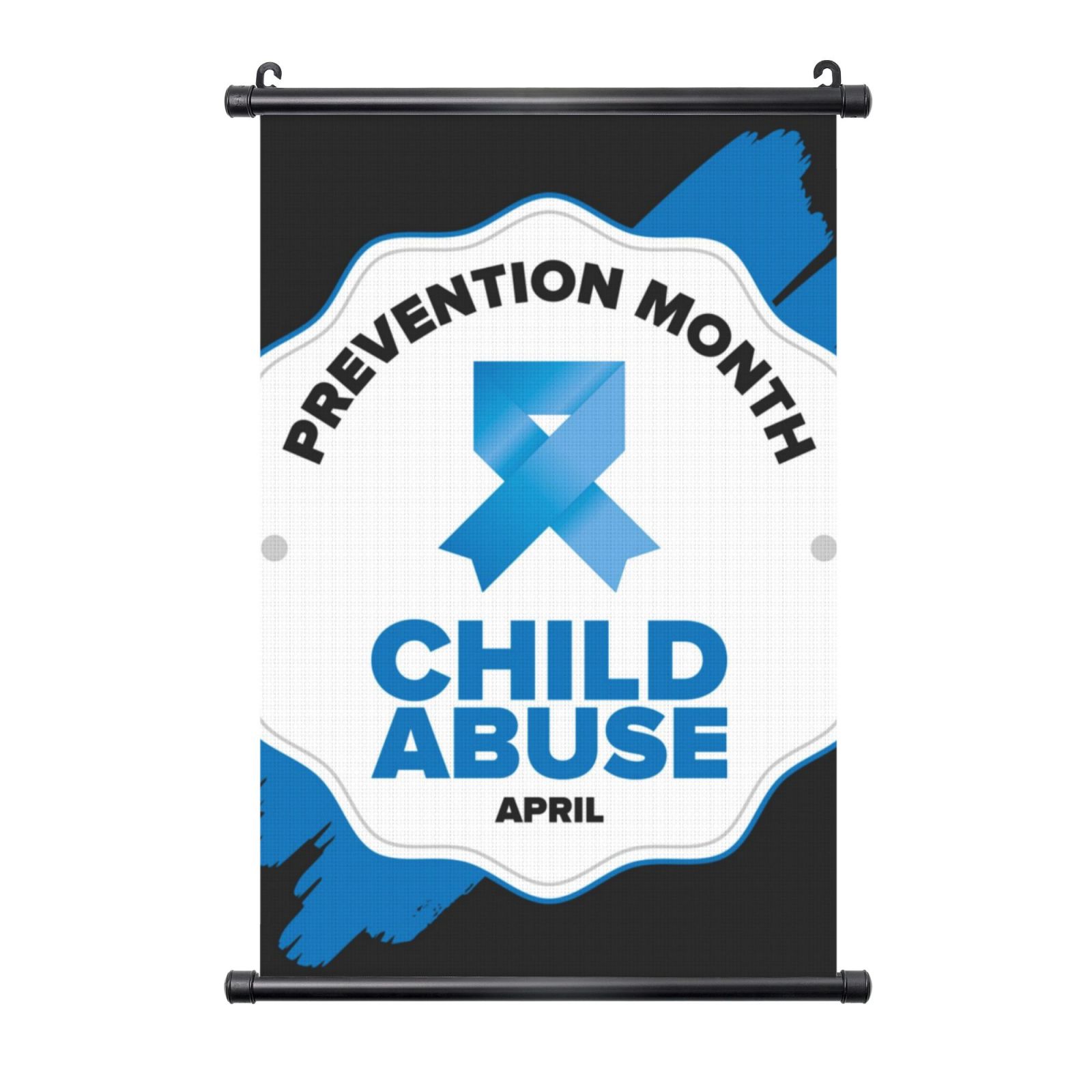 Chi-ld Abuse Prevention Awareness Month Blue Ribbon Poster Wall Art ...