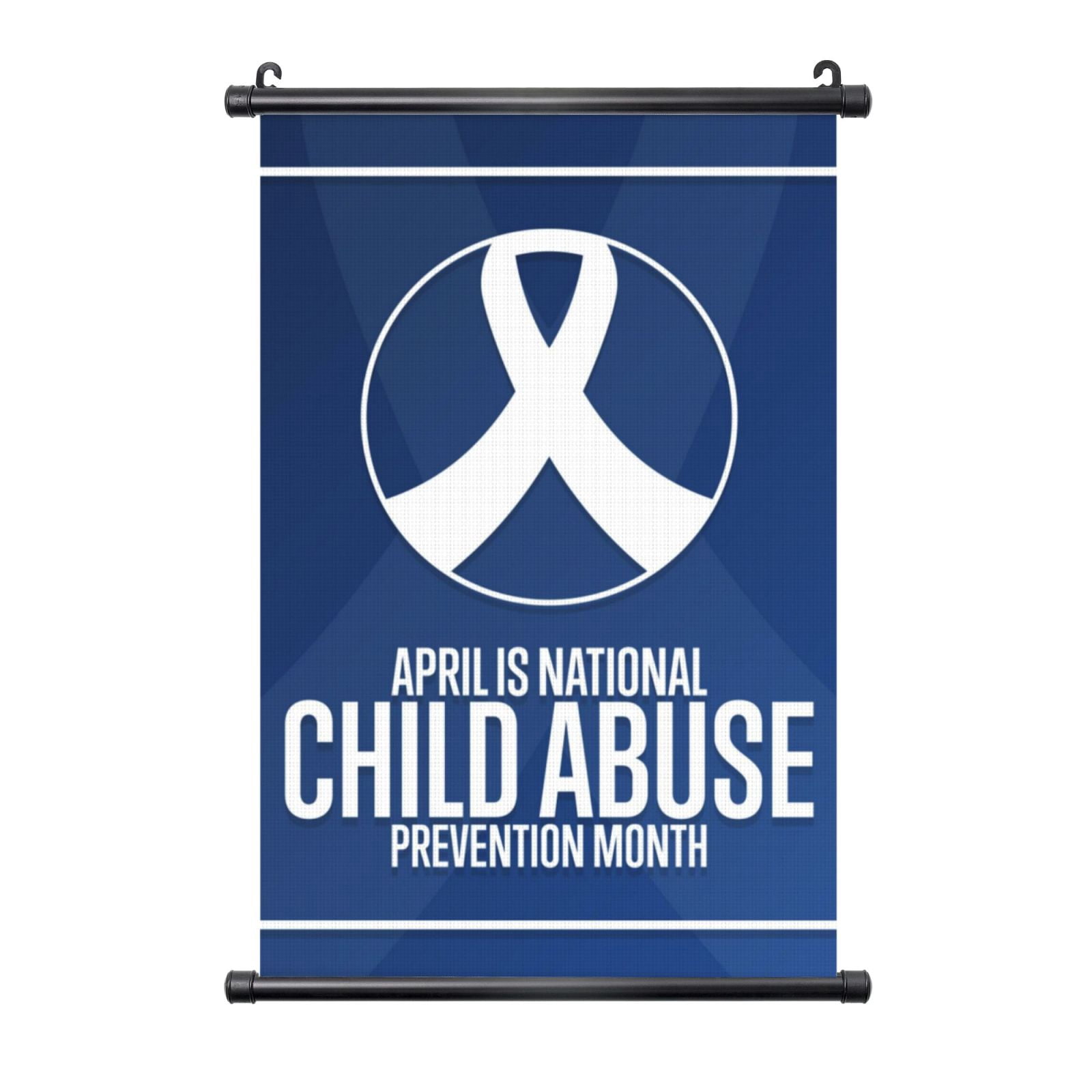 Chi-ld Abuse Prevention Awareness Month Blue Ribbon Poster Wall Art ...