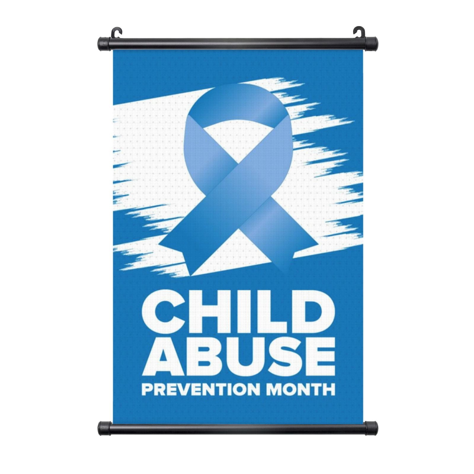 Chi-ld Abuse Prevention Awareness Month Blue Ribbon Poster Wall Art ...
