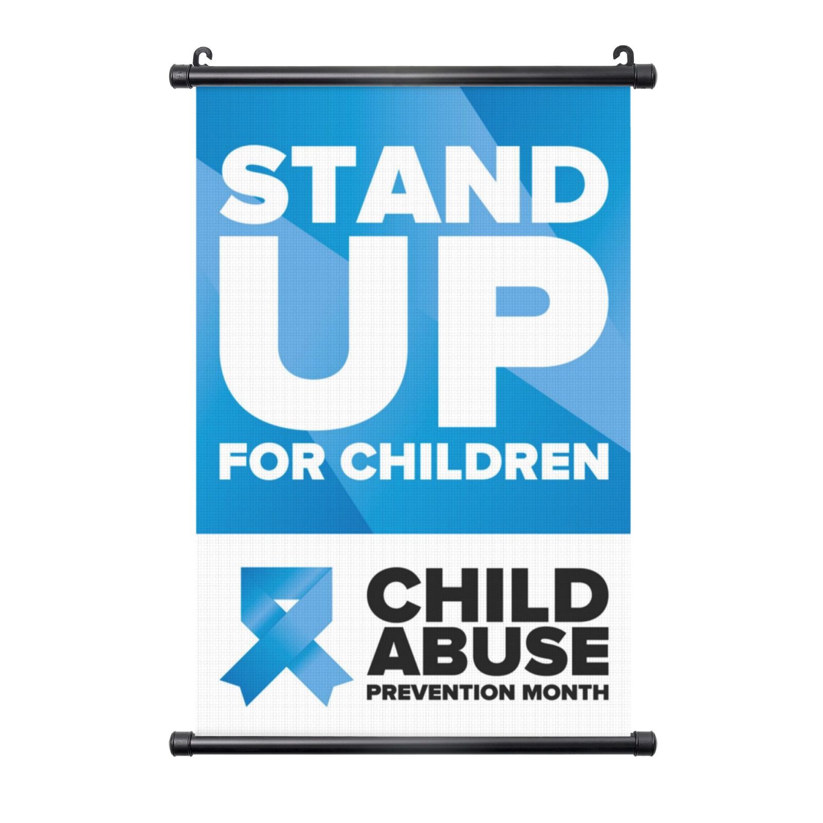 Chi-ld Abuse Prevention Awareness Month Blue Ribbon Poster Wall Art ...