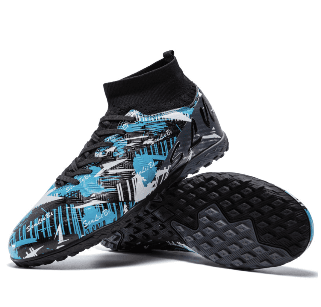 ChiVerve Men's High Top Soccer Shoes AG Long Spikes Adult Football ...