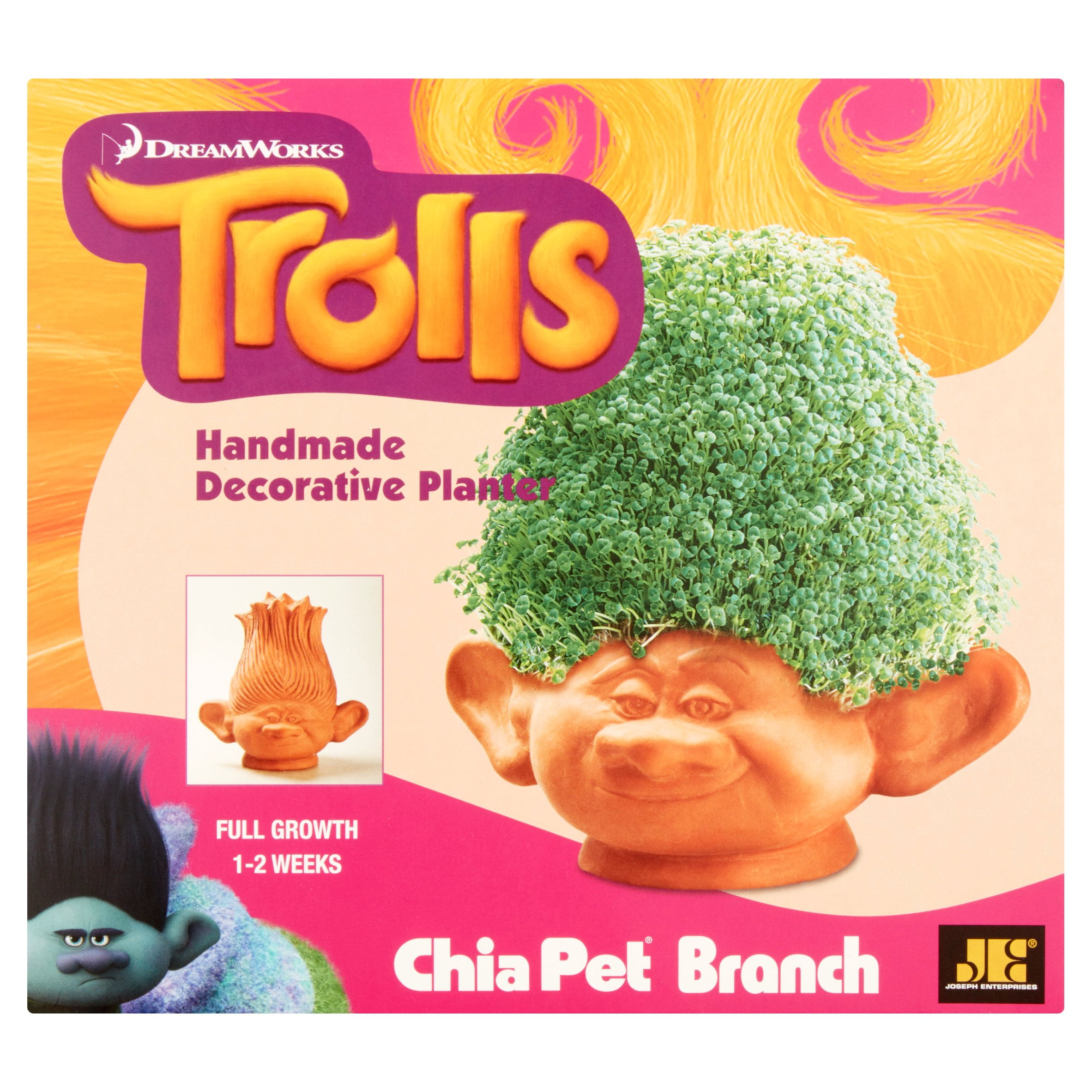 Chia Pet Branch (Trolls) - Decorative Pot Easy to Do Fun to Grow Chia ...