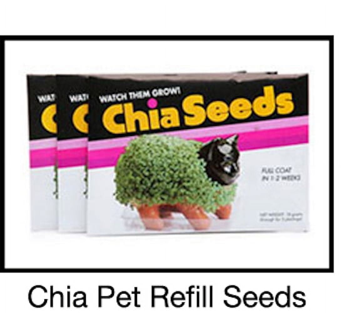 Chia Pet Refill Seeds - 3 Pack for Planting, Fun & Easy to Grow Novelty ...