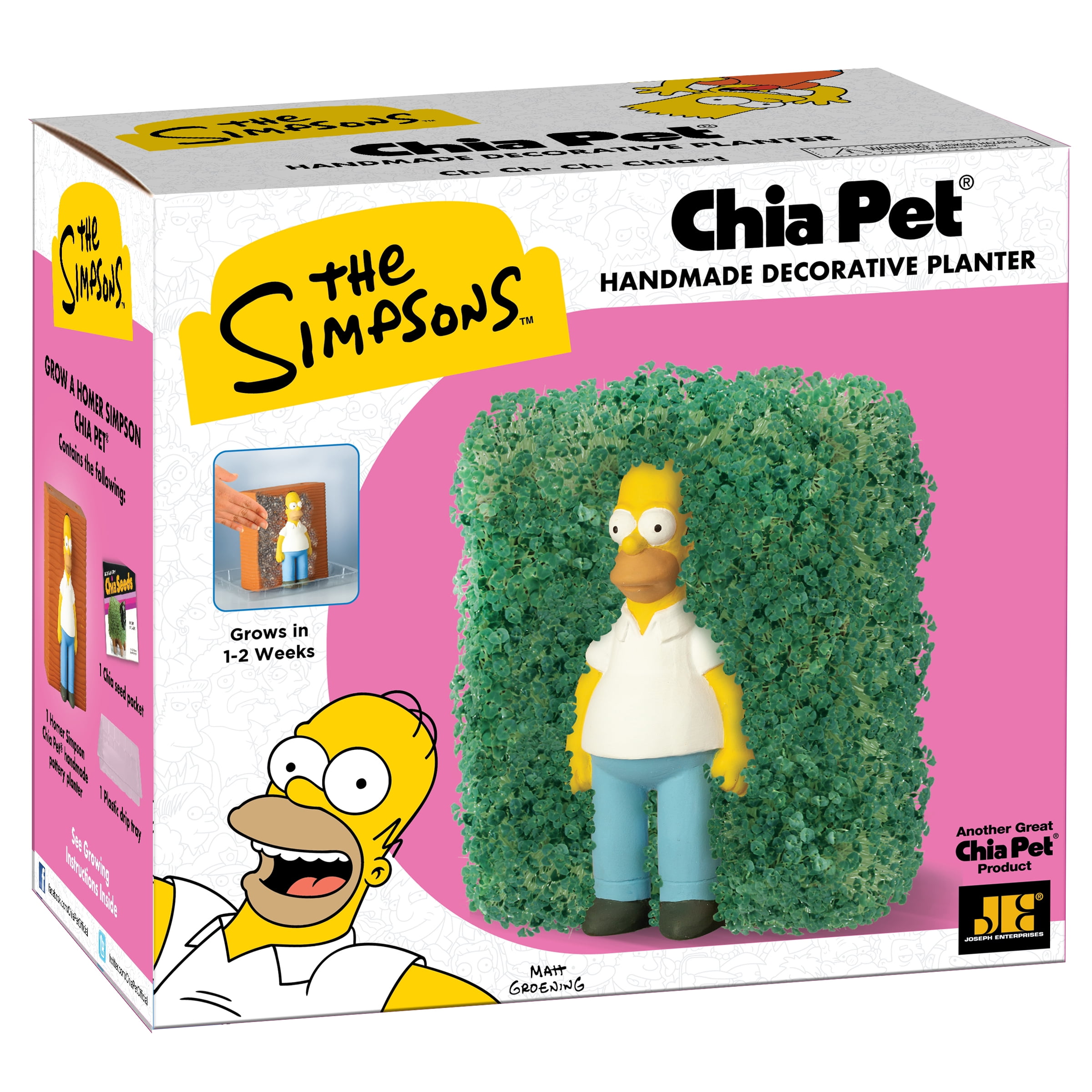 Chia Pet The Simpsons - Homer - Hnadmade Decorative Terracotta Planter ...