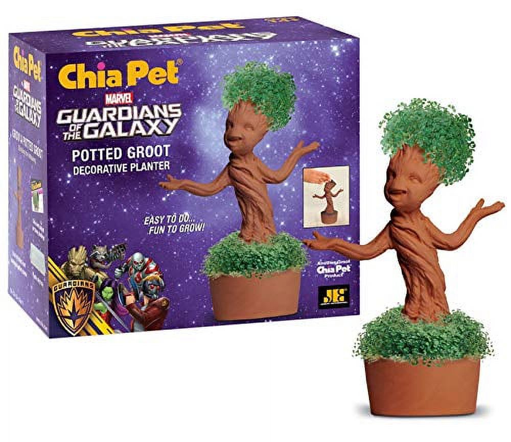 Chia Potted Groot Decorative Pottery Planter, Easy to Do and Fun to ...