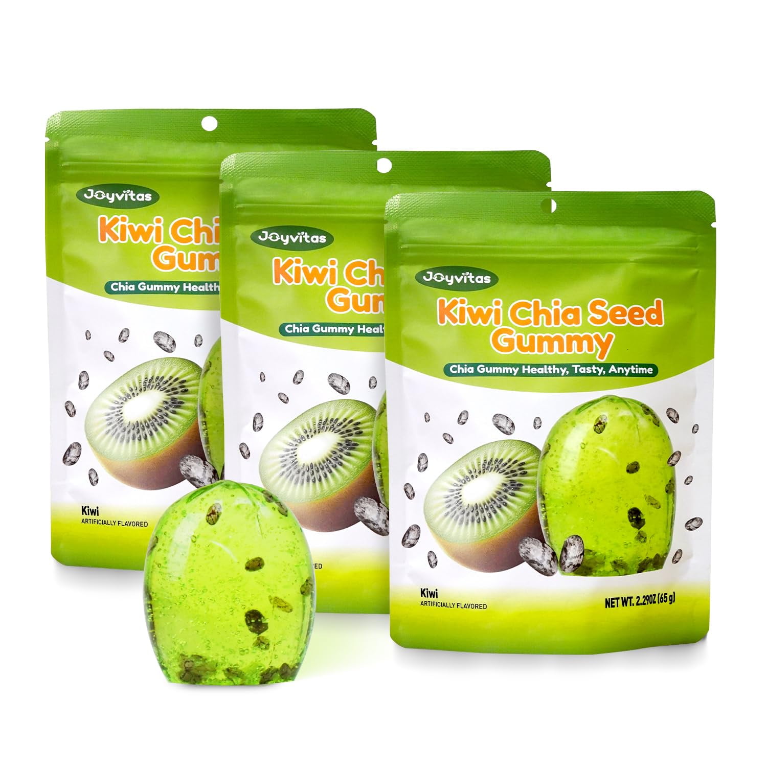 Chia Seed Gummy Candy, IRF13 Kiwi Fruit Snacks, 4D Gummies Candy ...
