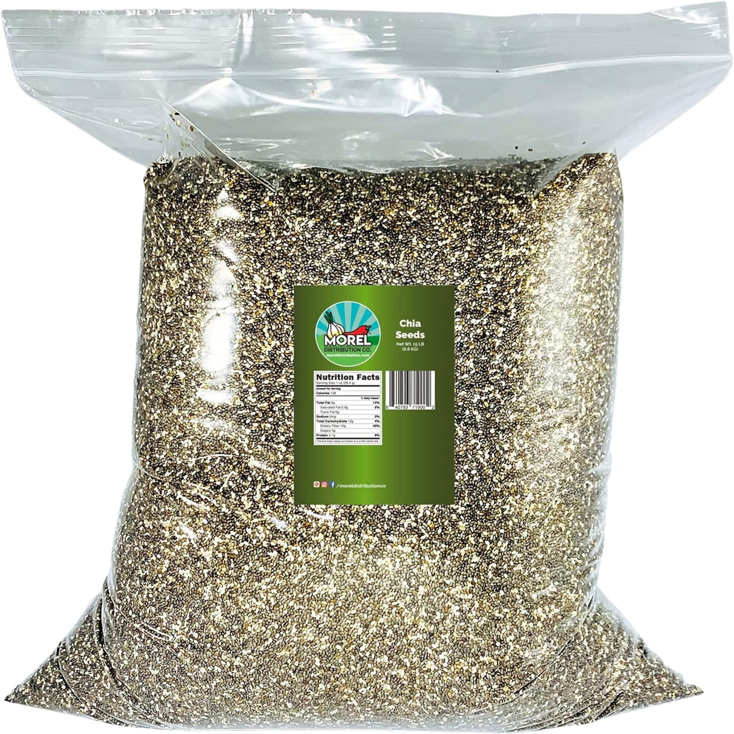 Chia Seeds (Semillas De Chia) Bulk Weighs: 1 Lb, 5 Lbs, 10 Lbs, 15 Lbs ...