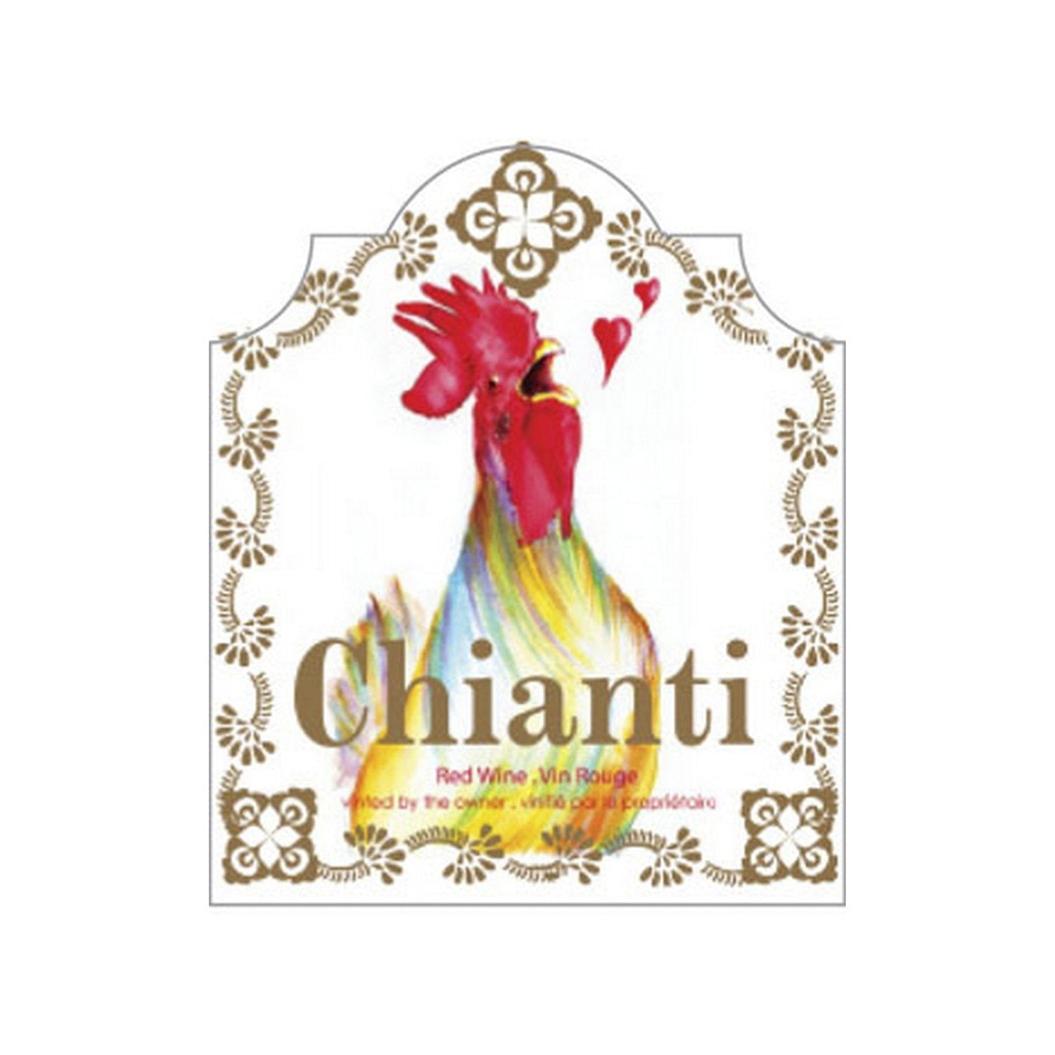 Chianti Rooster Wine Label 30 per Pack ( 4 in x 6 in | 10 cm x 15 cm ...