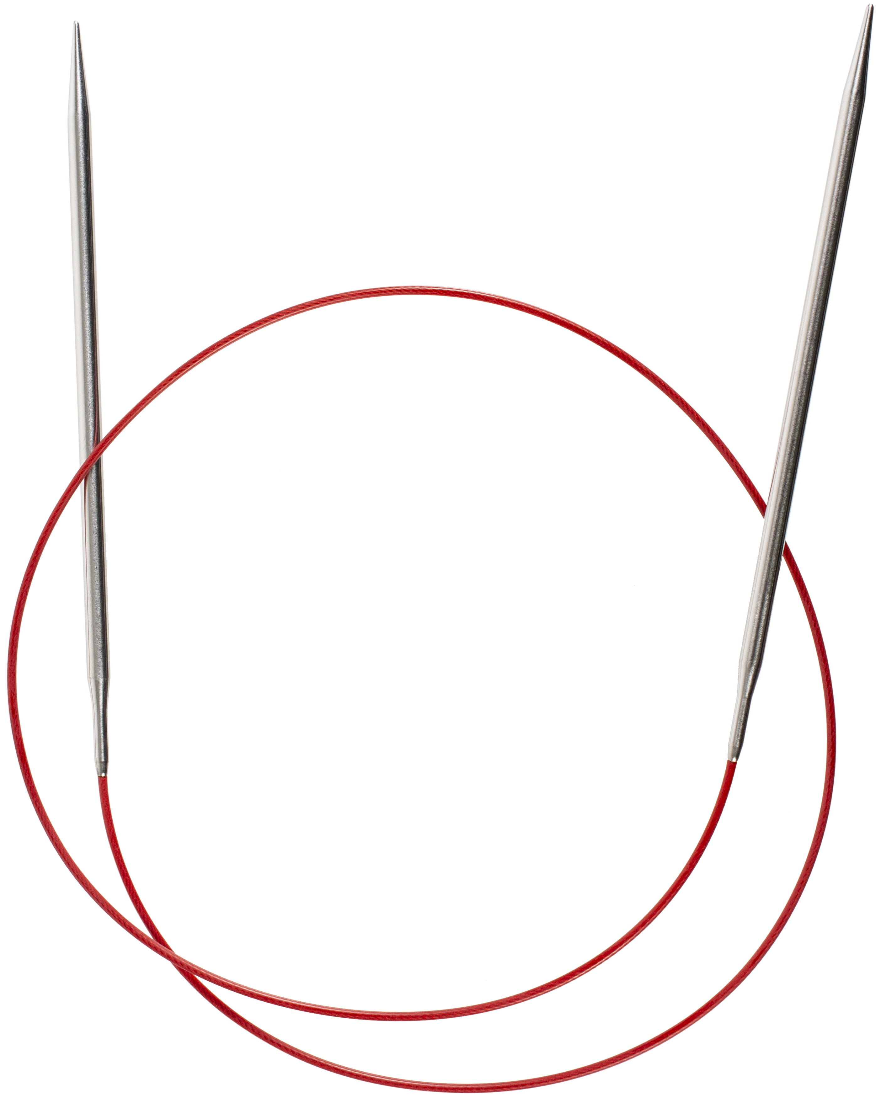 ChiaoGoo Red Lace Stainless Steel Circular Knitting Needles 32"-Size 6 ...