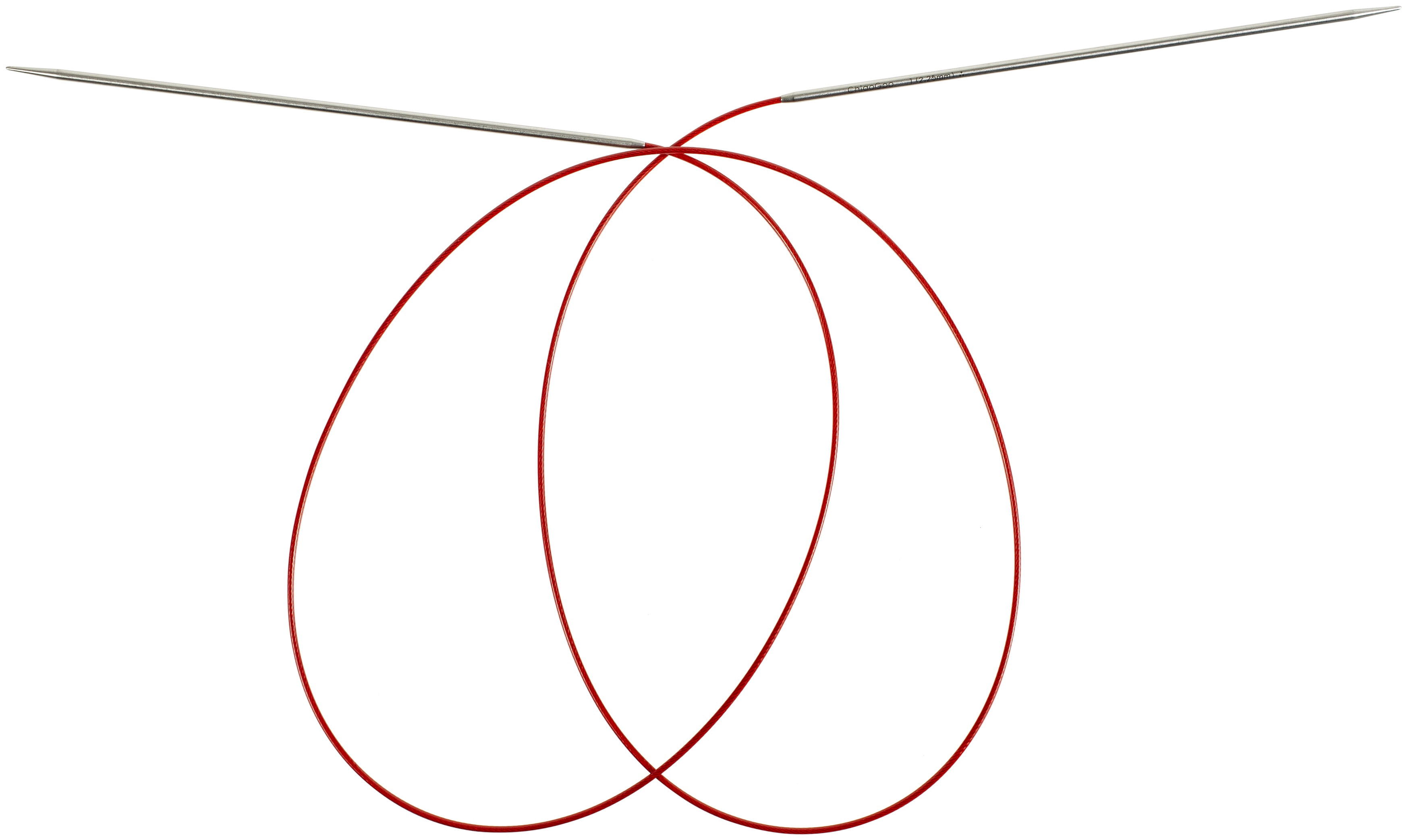 ChiaoGoo Red Lace Stainless Circular Knitting Needles 40"-Size 1/2.25mm ...