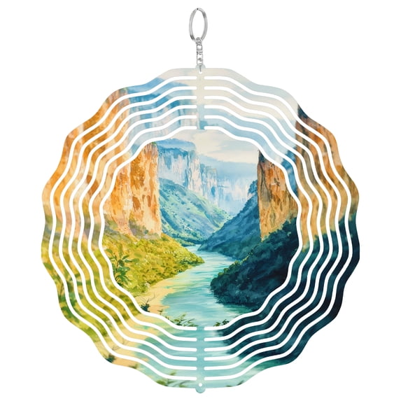 Chiapas Highlands Mexico Nature 3D Wind Spinner Stainless Steel Kinetic ...