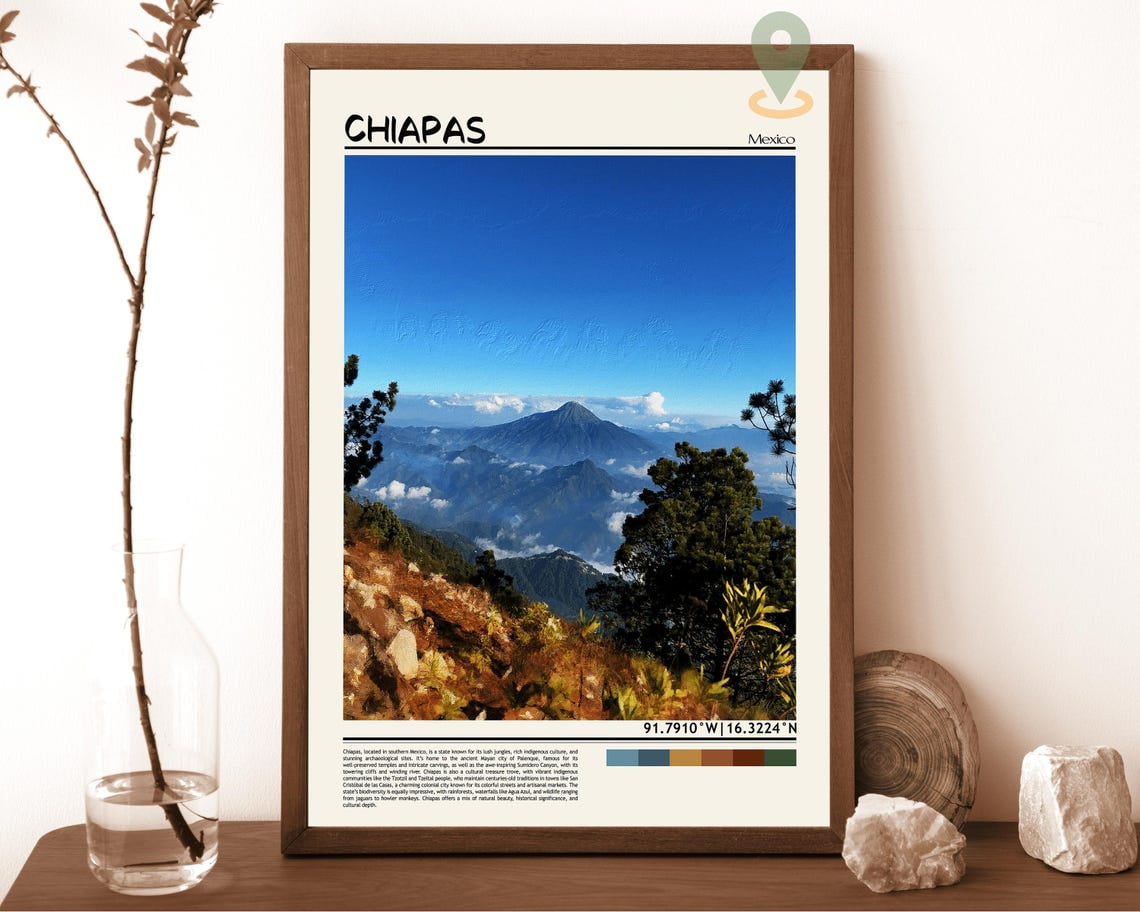 Chiapas Print, Chiapas Wall Art, Chiapas Poster, Chiapas Photo, Chiapas Poster Print, Chiapas ...