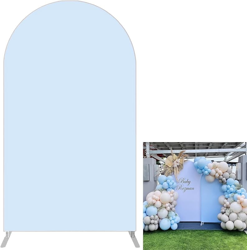 Chiara Backdrop Arched Wall 4x7Ft Metal Arch Backdrop Stand and Spandex ...