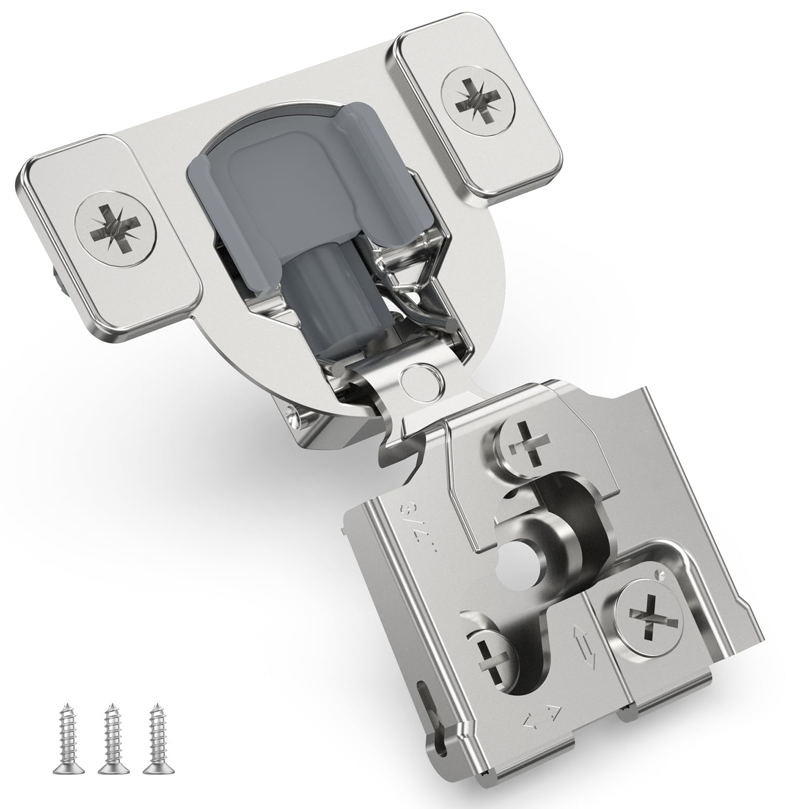 Chibery 2 Pack 3/4" Overlay 3D Soft Close Hinge for Face Frame Door ...