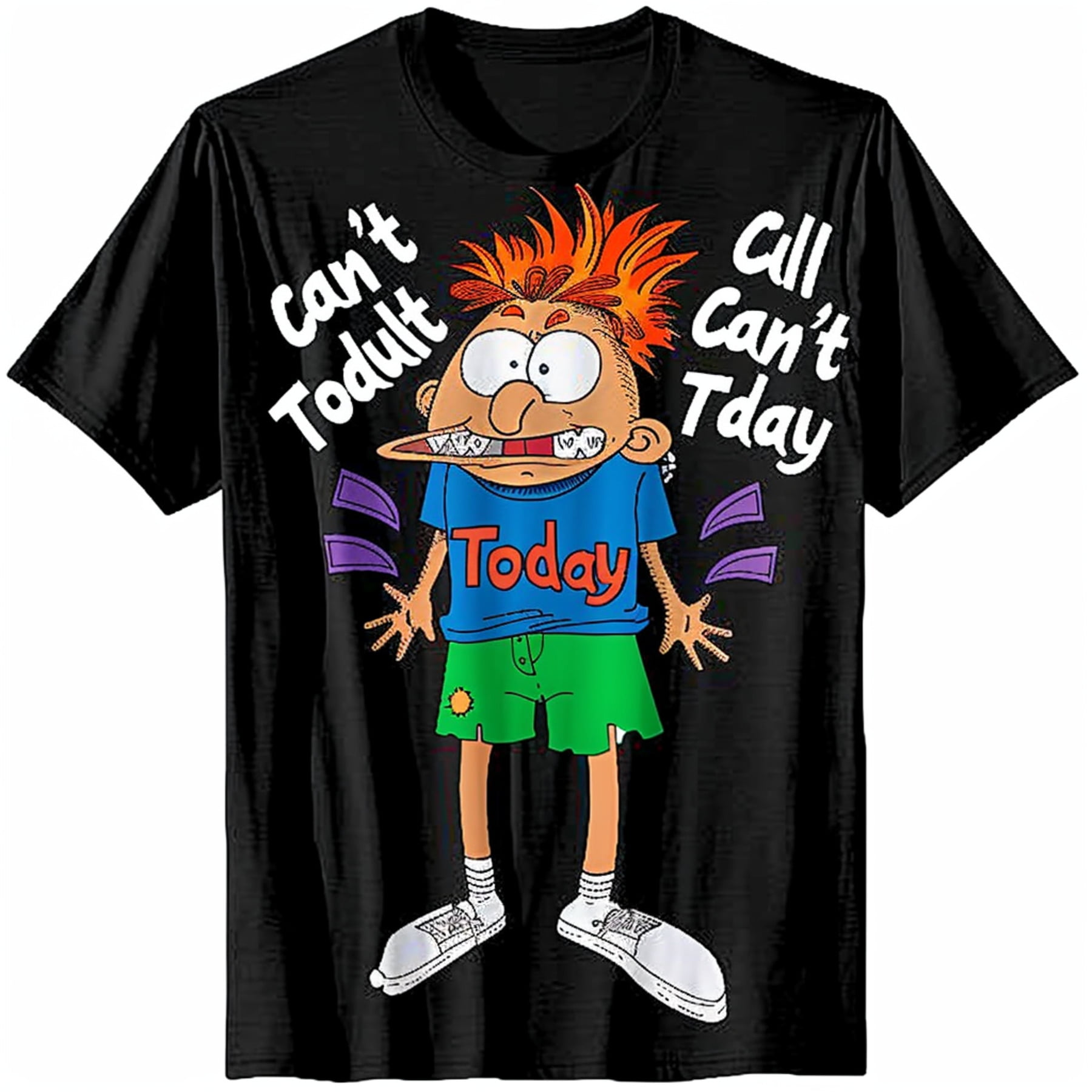 Chibi Anime Character Graphic Tee Fun & Quirky Design Perfect for ...