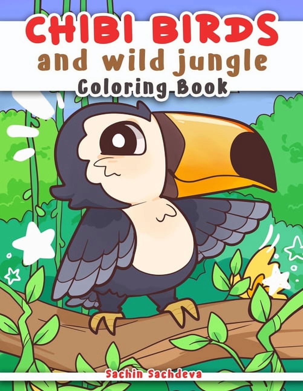 Chibi Coloring World Chibi Birds and Wild Jungle: Coloring Book for ...