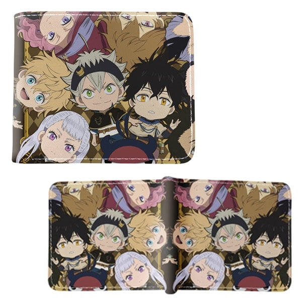 Chibi Black Bull - Black Clover 4x5" Bi-Fold Wallet - Walmart.com