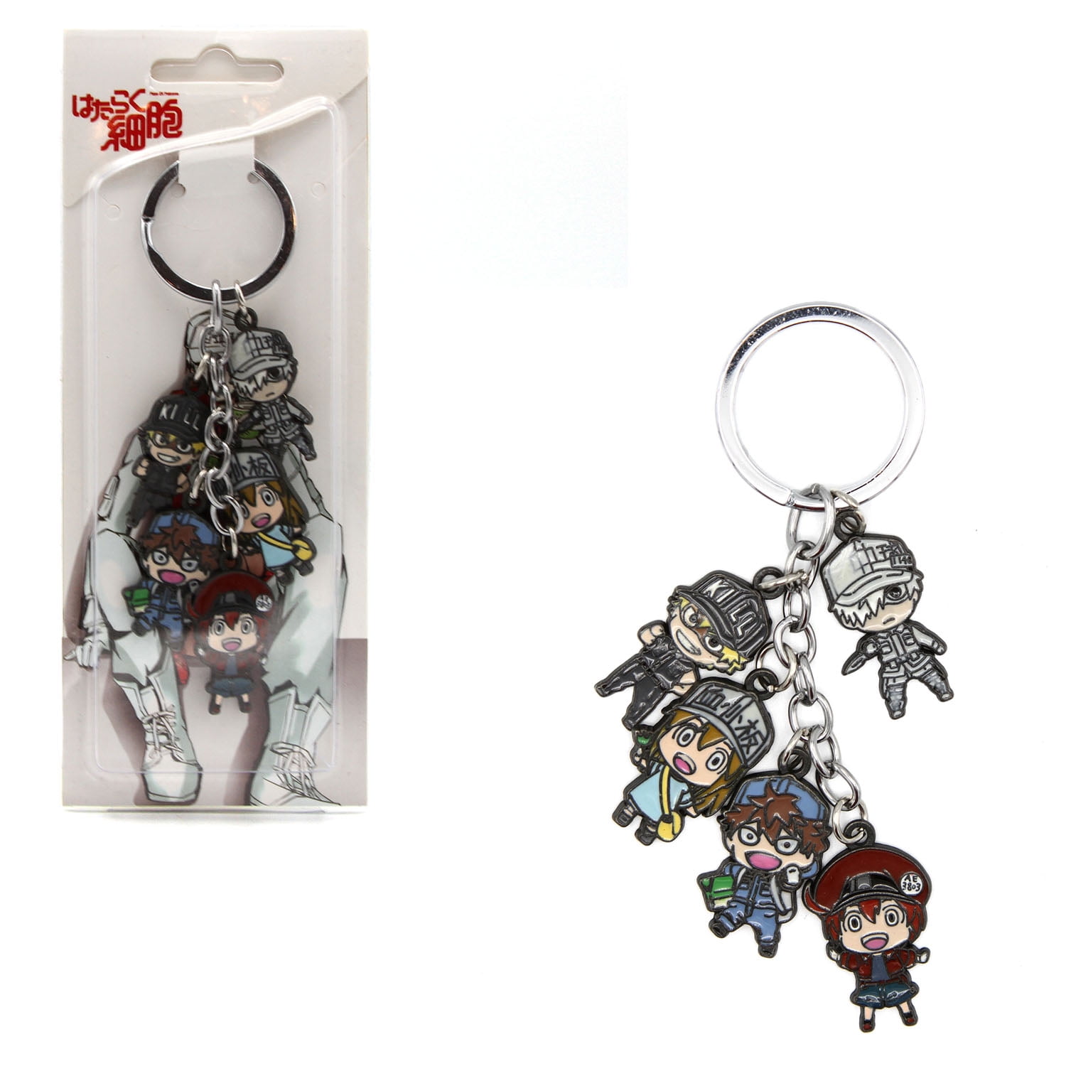Chibi Blood Cells Col. A - Cells at Work 1" Keychain 5 pc. Pendant ...