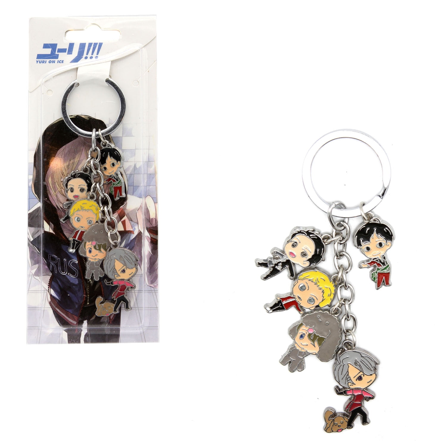 Chibi Characters Col. B - Yuri on Ice 1" Keychain 5 pc. Pendant ...