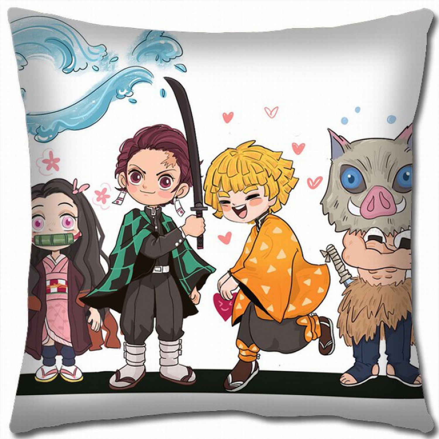 Chibi Form Main Group - Demon Slayer 16.5" Pillow Case - Walmart.com