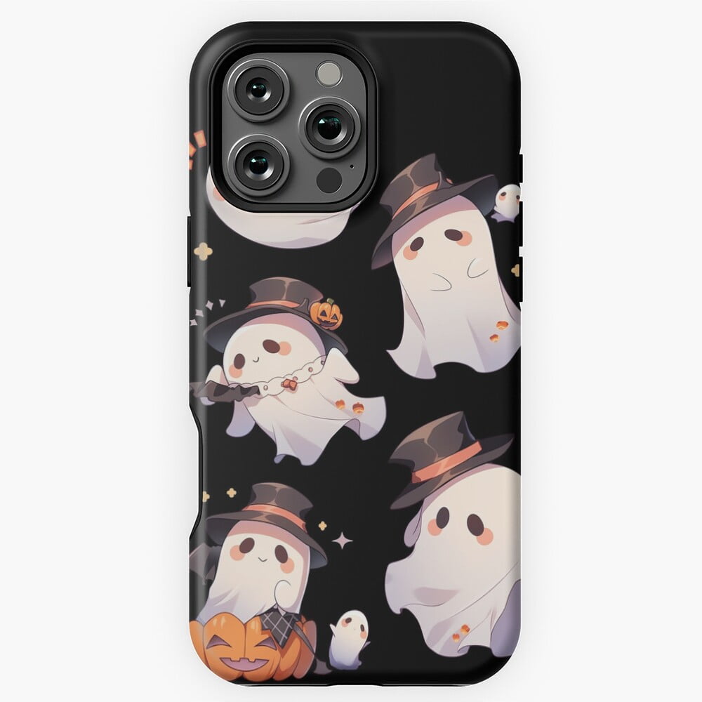 Chibi Ghost Crew Phone Case for iPhone 16 15 14 13 12 11 Pro Max ...