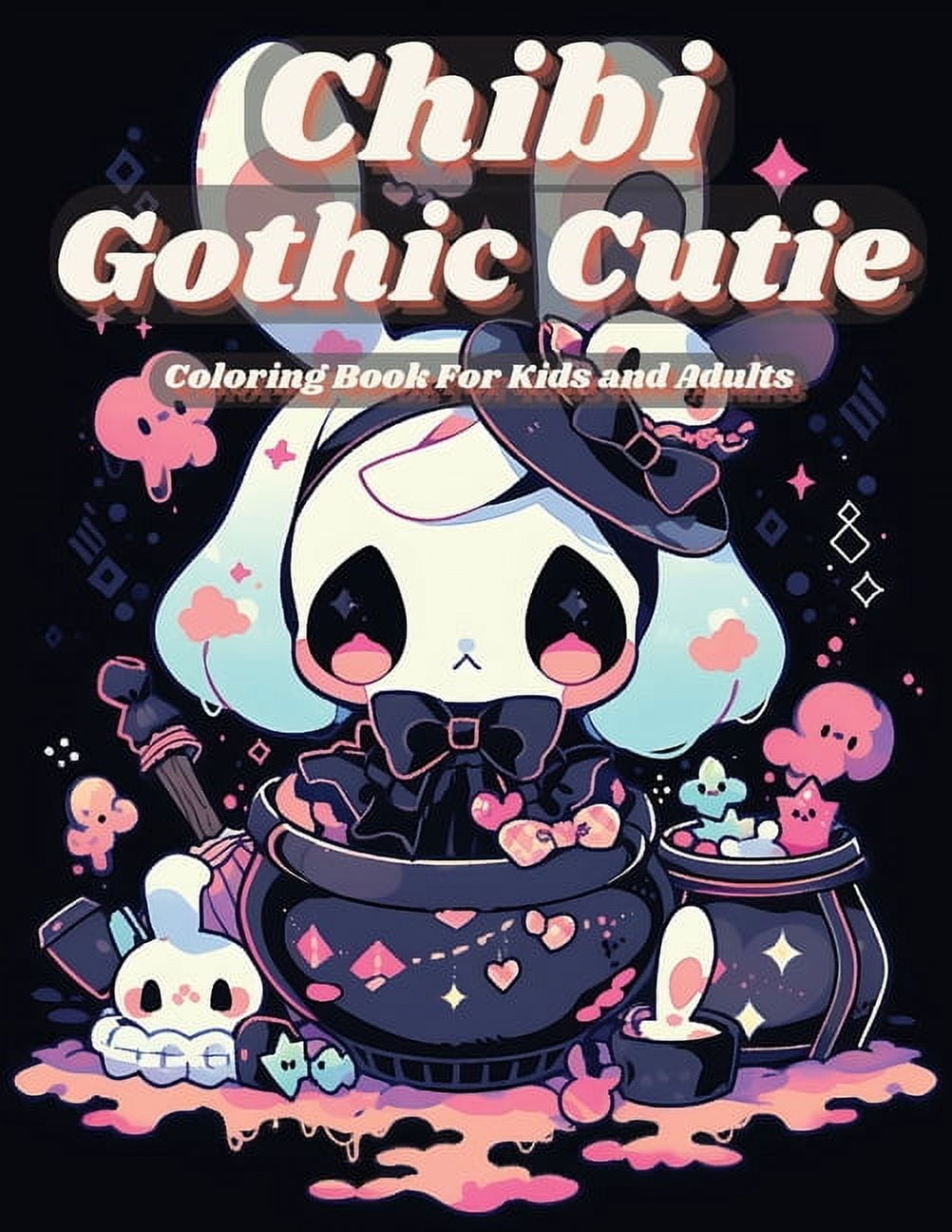 Chibi Gothic Cutie Coloring Book: Enter the Enchanting Realm of Kawaii ...