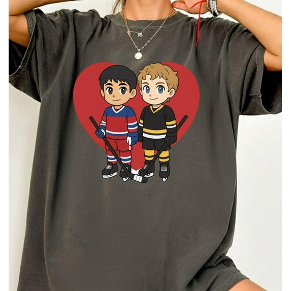 Chibi Heated Rivalry T-Shirt, Hudson Williams Connor Storrie T-Shirt ...