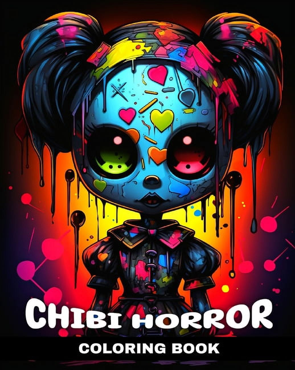 Chibi Horror Coloring Book: Creepy Chibi Coloring Pages (Paperback ...