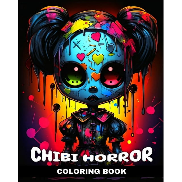 Chibi Horror Coloring Book: Creepy Chibi Coloring Pages (Paperback ...