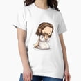 Chibi Jesus Praying Cute Shirt, Casual Graphic Tee, Everyday Short ...