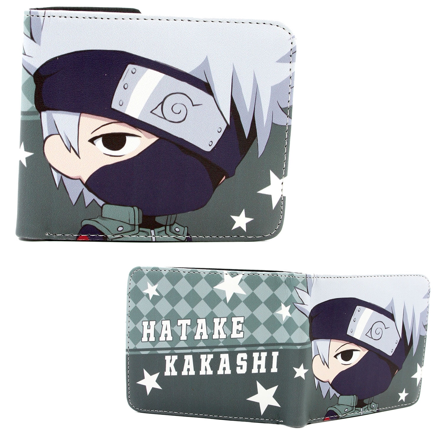 Chibi Kakashi Hatake - Naruto Bi-Fold Wallet, 4x5", Featuring Sharingan ...