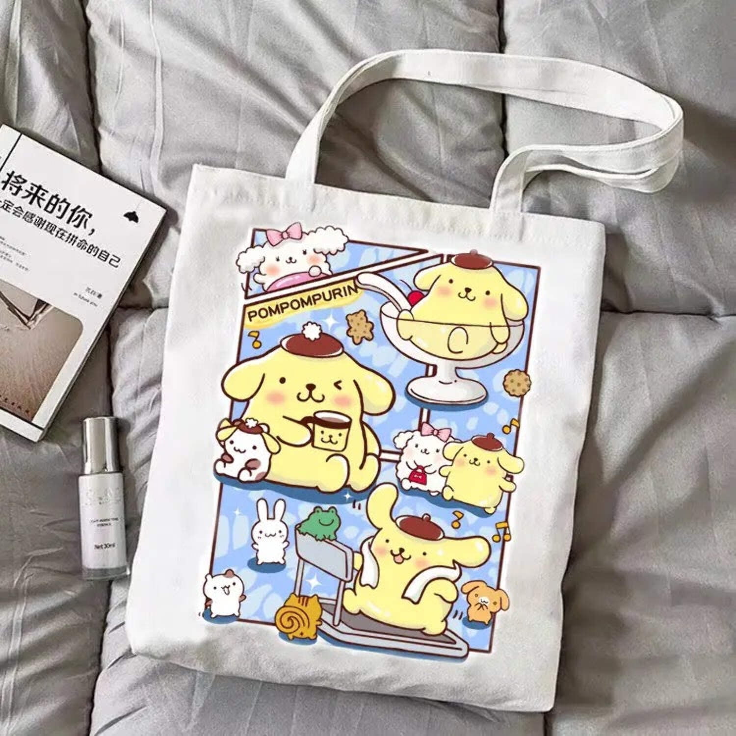 Chibi Kawaii Cartoon Anime Canvas Tote Bag - Walmart.com