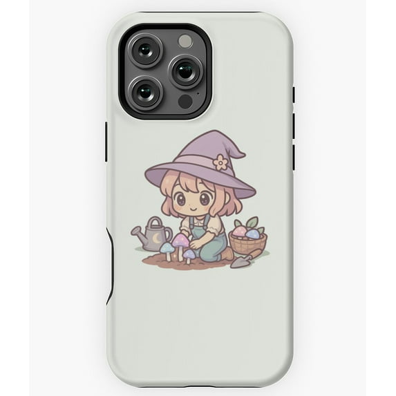 Chibi Kawaii Witch Planting Magical Mushrooms M12239 Phone case for ...