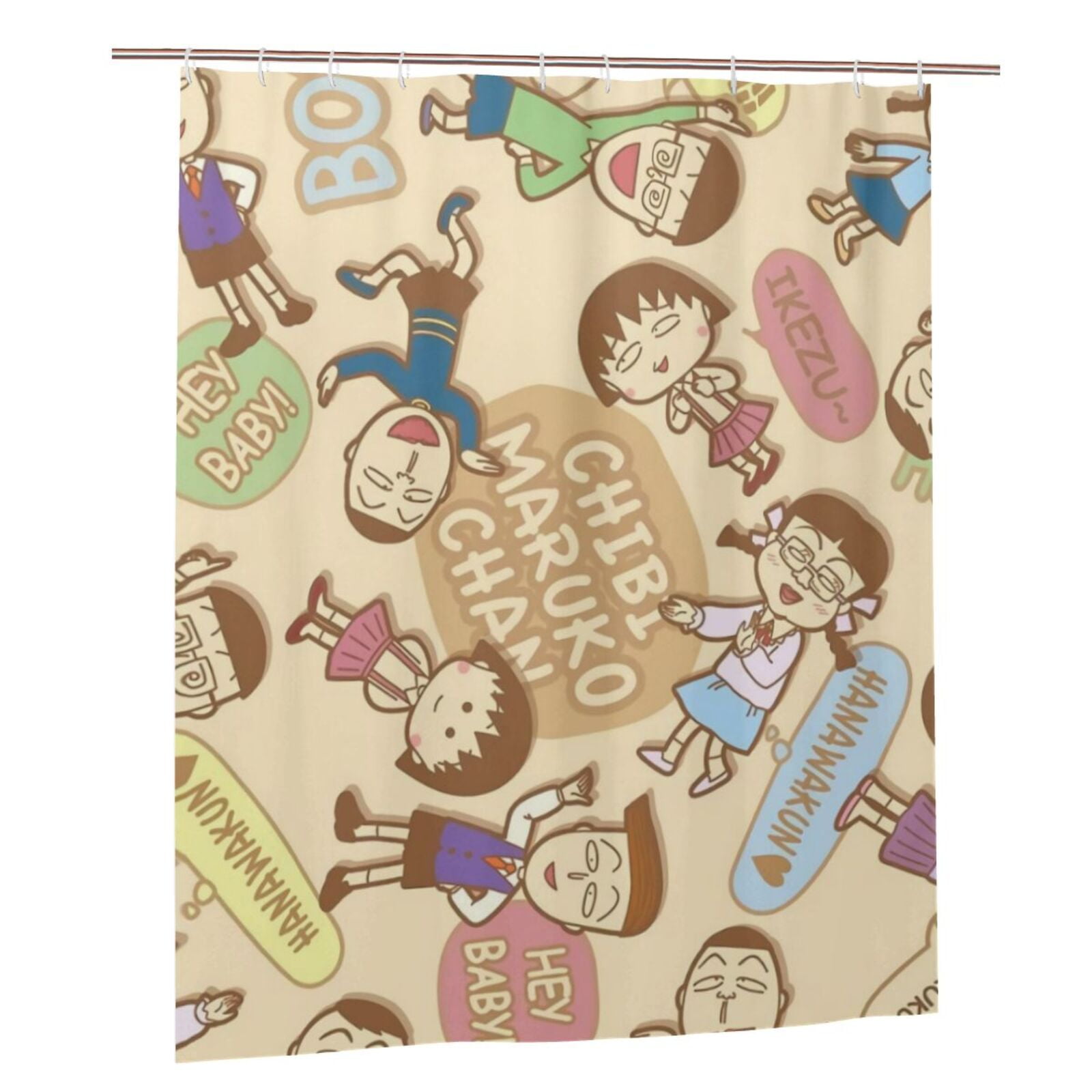 Chibi Maruko-Chan Custom Photo Shower Curtains Custom Image Shower Curtain Custom Shower Curtain ...