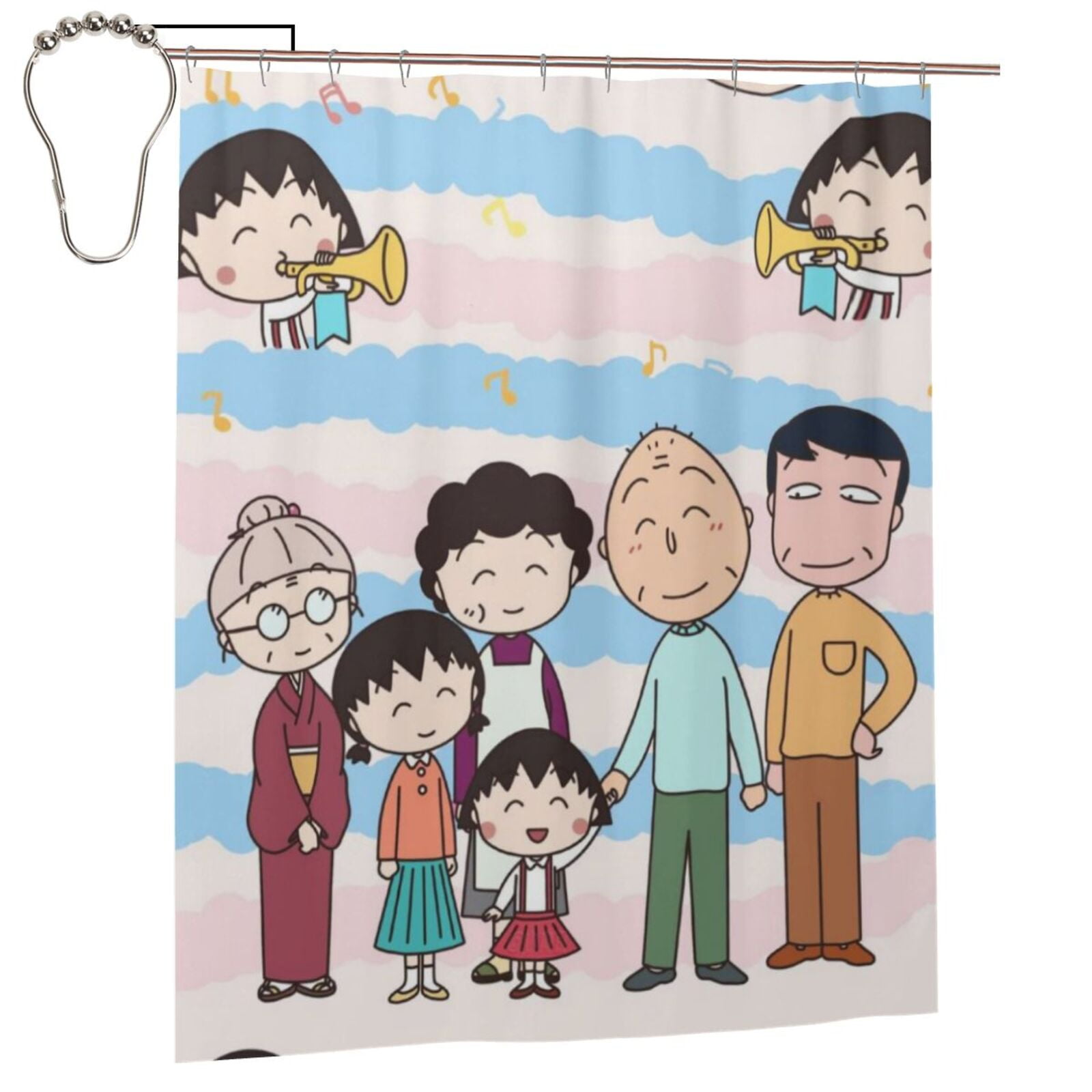 Chibi Maruko-Chan Custom Photo Shower Curtains Custom Image Shower ...