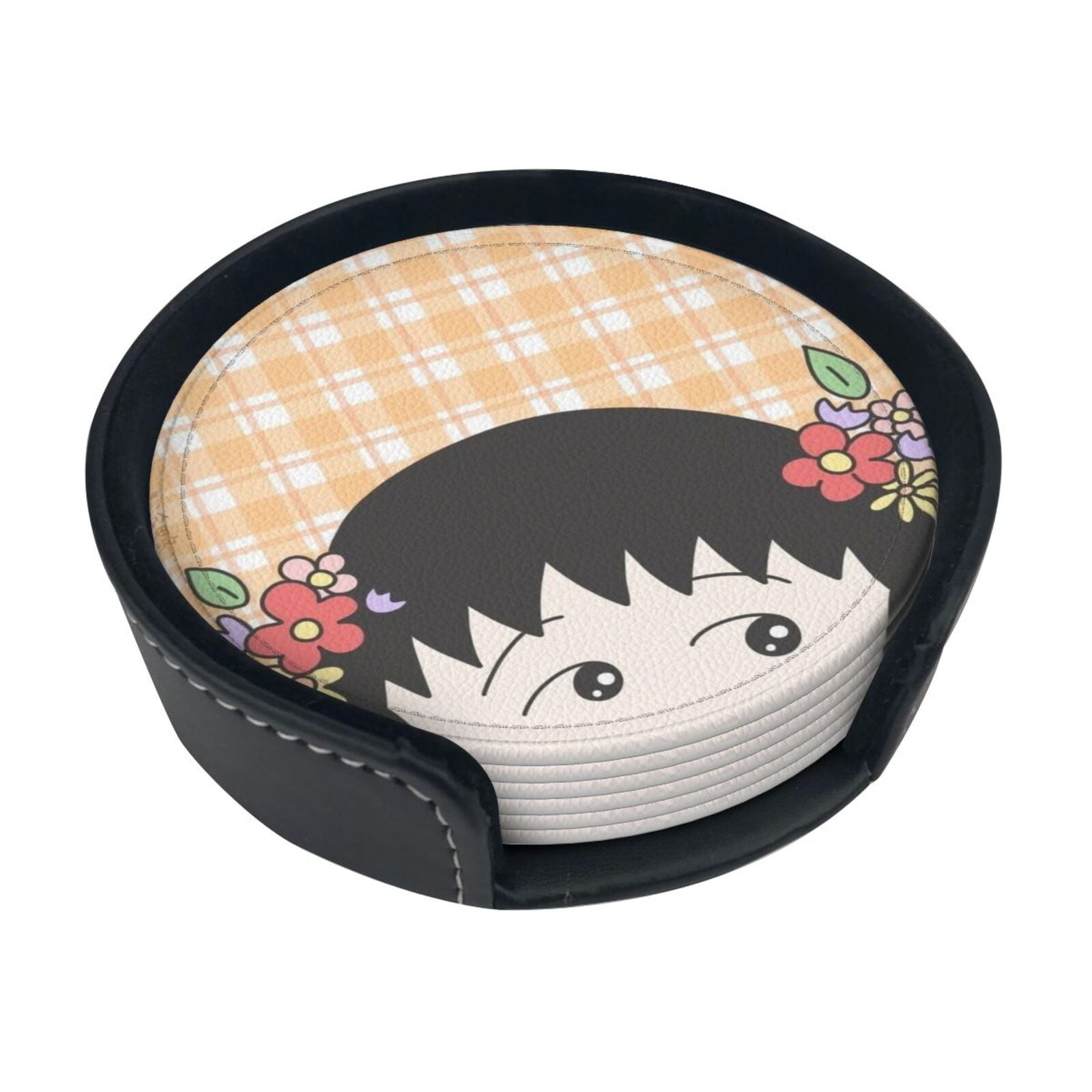Chibi Maruko-Chan Personalized Custom Ceramics Coasters For Drink ...