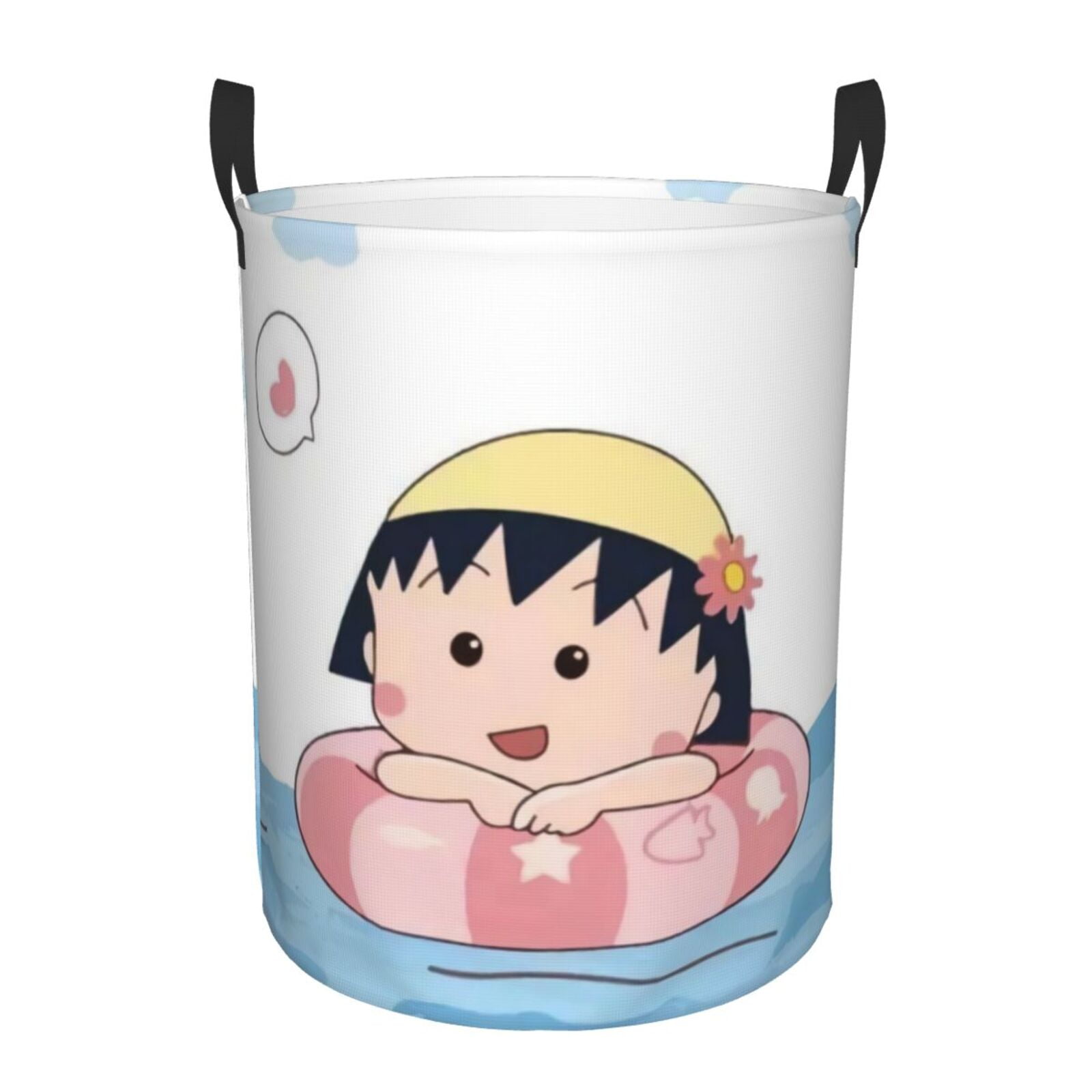 Chibi Maruko-Chan Round Single Layer Dirty Laundry Basket ,Wear ...