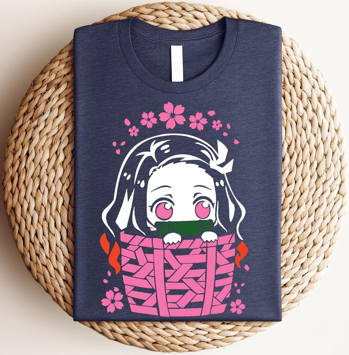 Chibi Nezuko Shirt, Demon Slay T-Shirt, Anime Graphic Tees - Walmart.com
