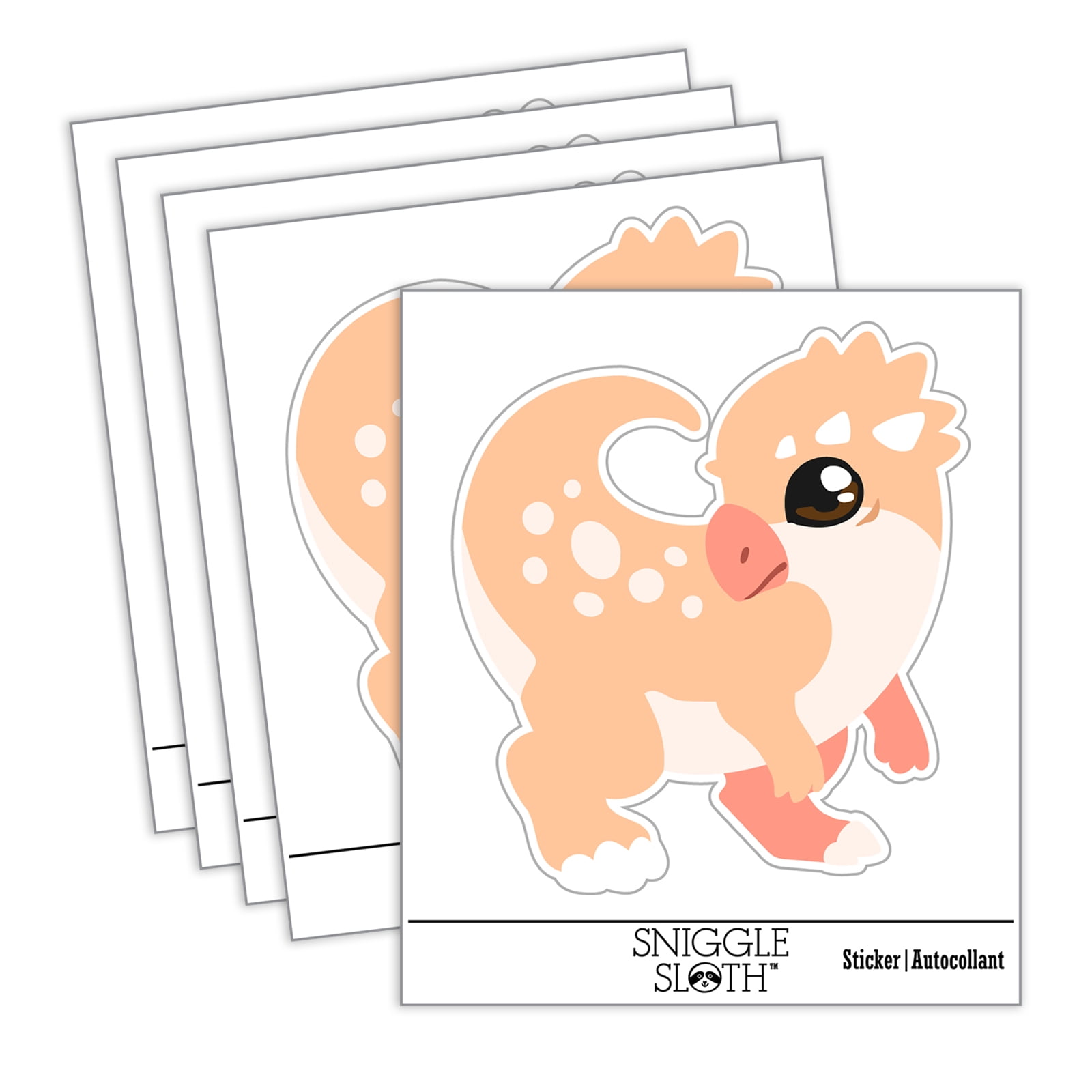 Chibi Pachycephalosaurus Dinosaur Car Window Bumper Water Bottle Phone ...