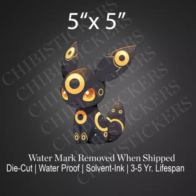 Chibi Pokemon Eevee Sticker Vinyl Sticker Waterproof Decal Umbreon ...