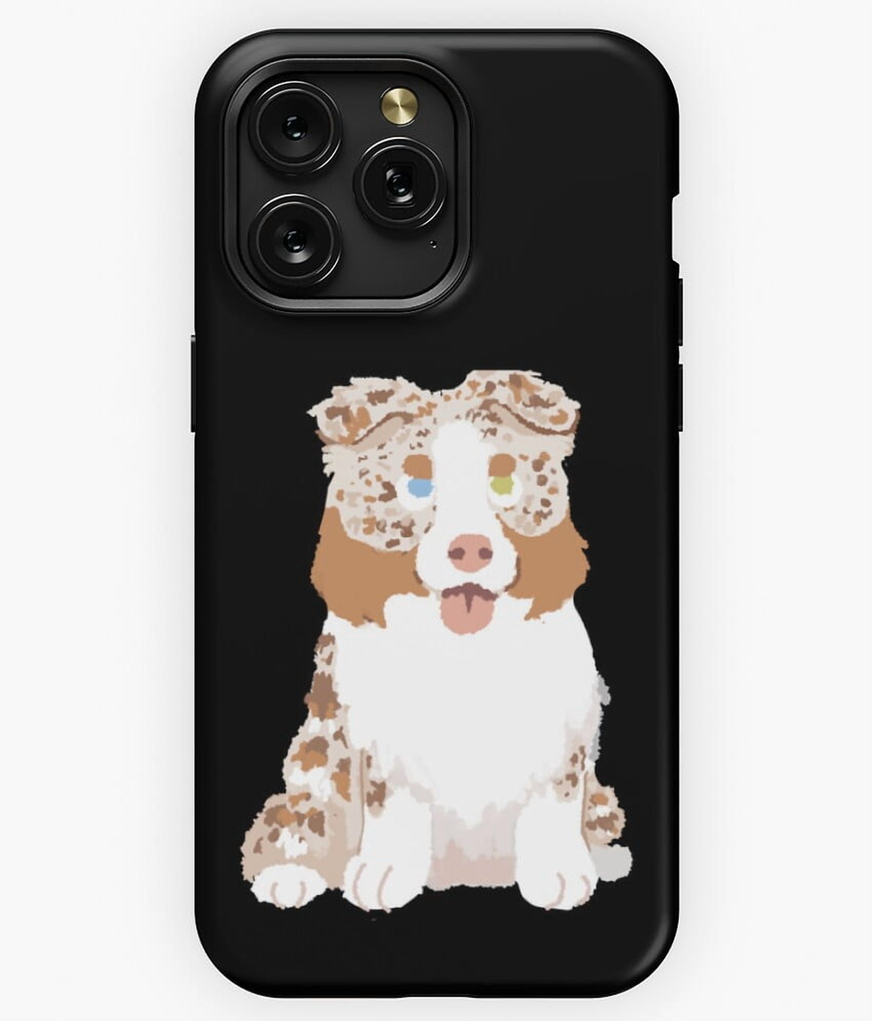 Chibi Red Merle Australian Shepherd Cute Dog Breed A1781 Phone Case for ...
