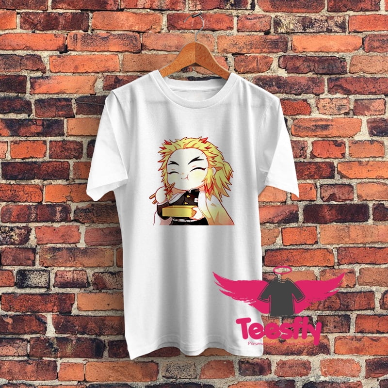 Chibi Rengoku Eating Demon Slayer T Shirt - Walmart.com