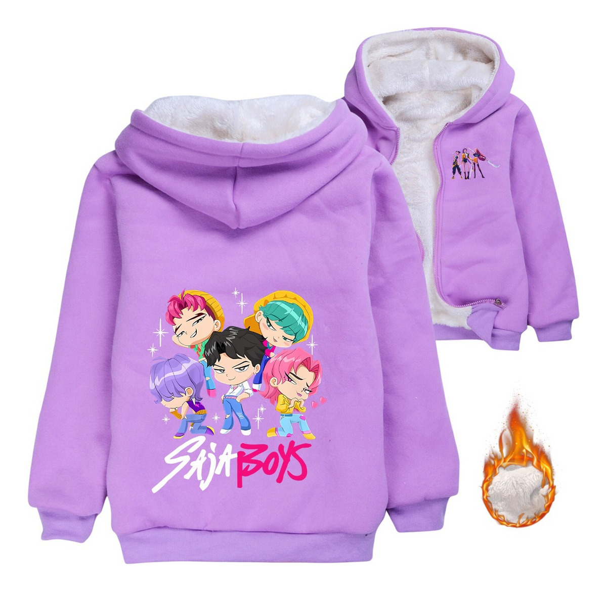 Chibi Saja Boys Coat – KPop Demon Hunters HUNTR/X Rumi Mira Zoey Kids ...